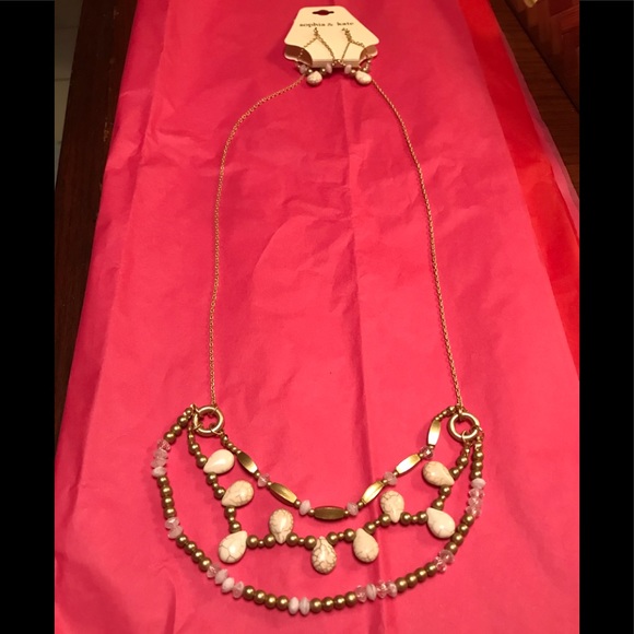 sophia & kate | Jewelry | Sophia Kate Earrings And Necklace Set | Poshmark